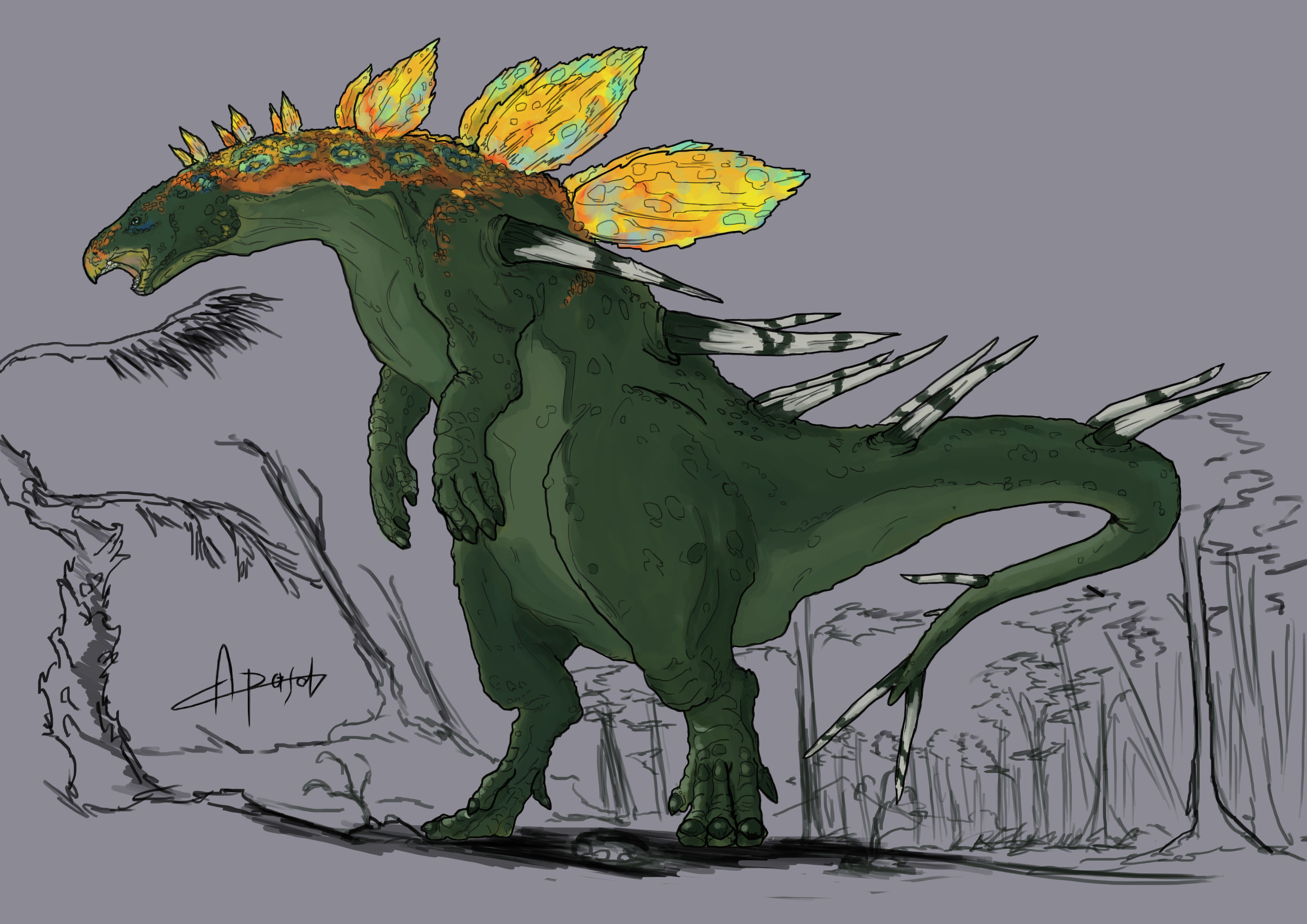 Kentrosaurus By Dakezehi On Deviantart