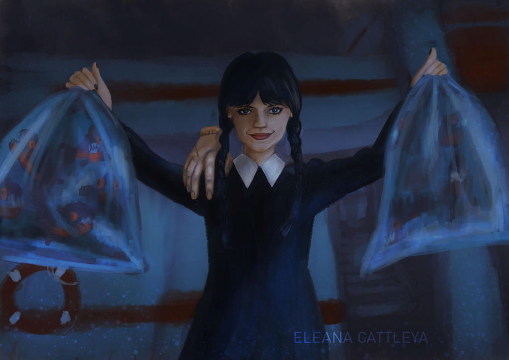 Fanart Wednesday Addams By Elena095 On Deviantart