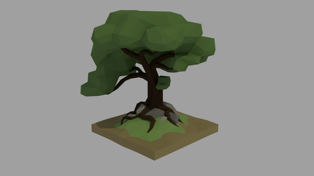 Low Poly Oak Tree by TheDBird on DeviantArt Low Poly Oak Tree by TheDBird on DeviantArt