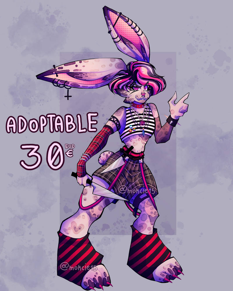Killer Bunny Furrsona Adoptablle Open By Mokcie15 On Deviantart