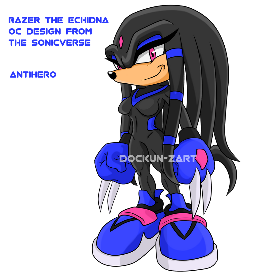 Sonicverse Oc 4 Razer The Echidna By Vial8 On Deviantart