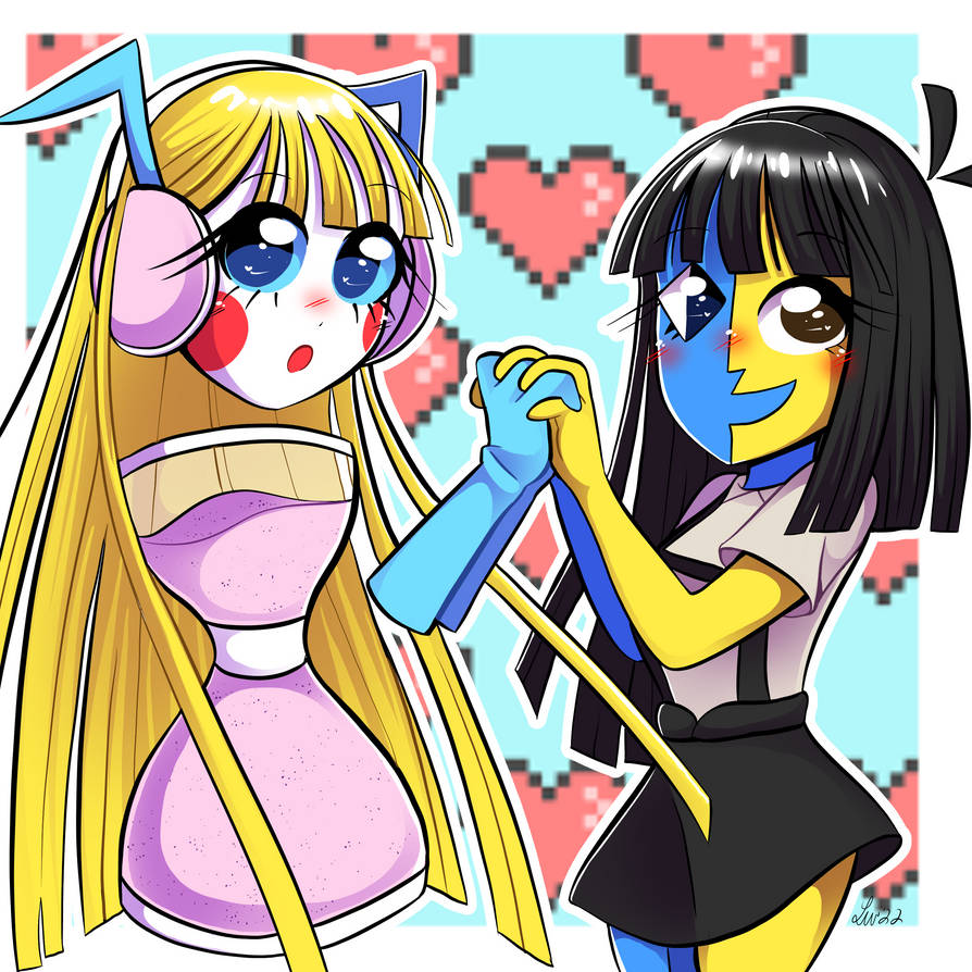 Polygonal love by Madame-Meow-Draws on DeviantArt Polygonal love by Madame-Meow-Draws on DeviantArt