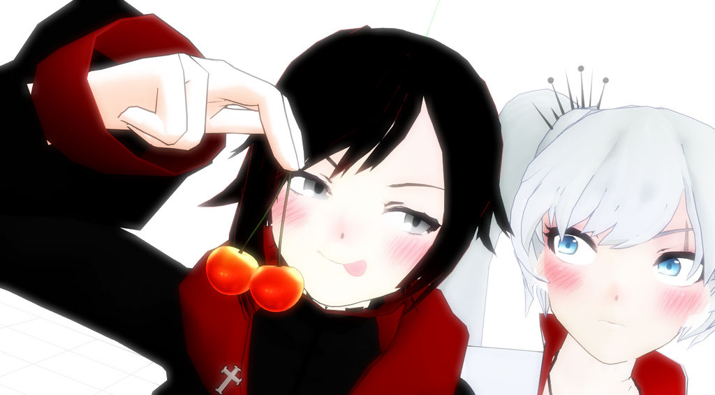 Mmd Rwby Sharing Some Cherries By Mirai Digi On Deviantart