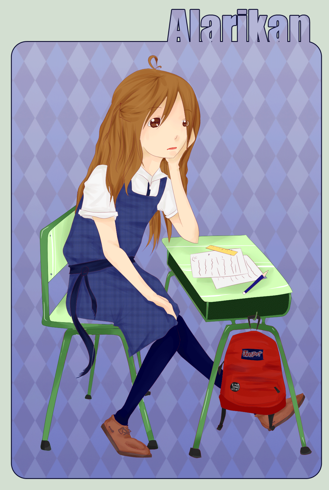 Animation Sleeping In Class By Alarikan On Deviantart