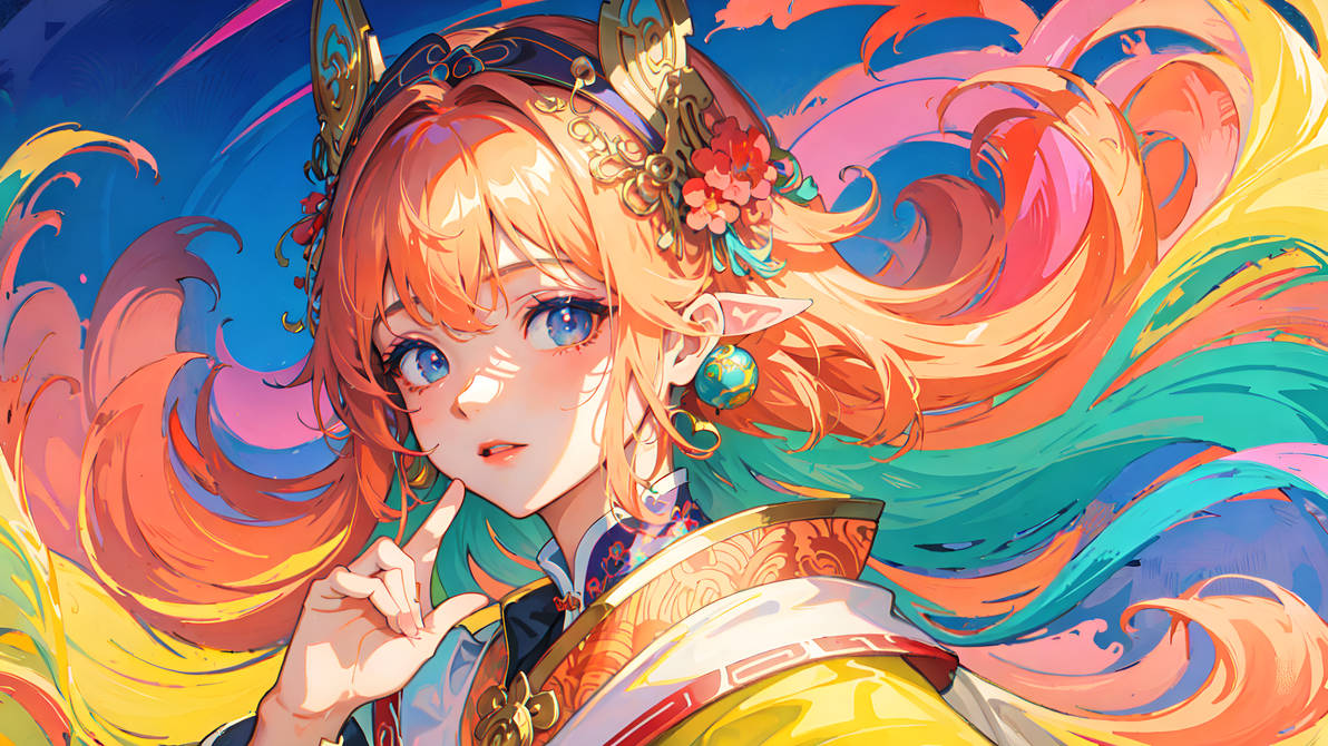 Colorful Girl By Zmoimage On Deviantart