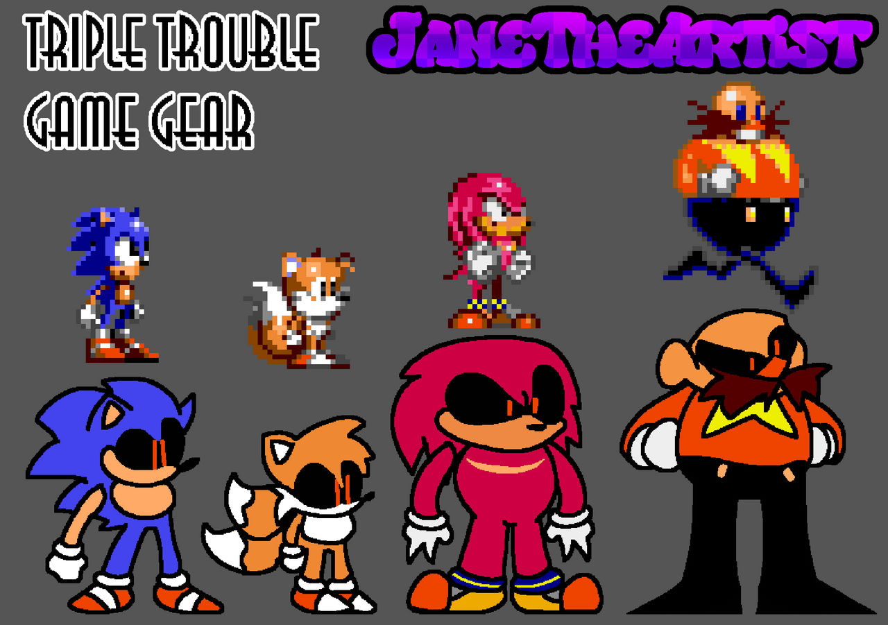 Fnf Triple Trouble Game Gear By Janetheartistyt On Deviantart