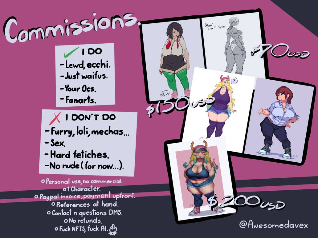 Commission Sheet By Awesome Dave X On Deviantart