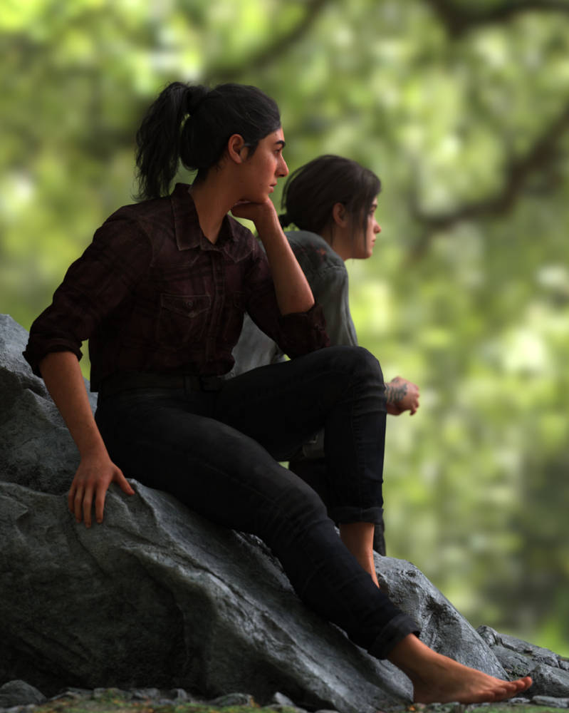 Ellie Dina Joel Diorama 2 1 By Nexrenders On Deviantart