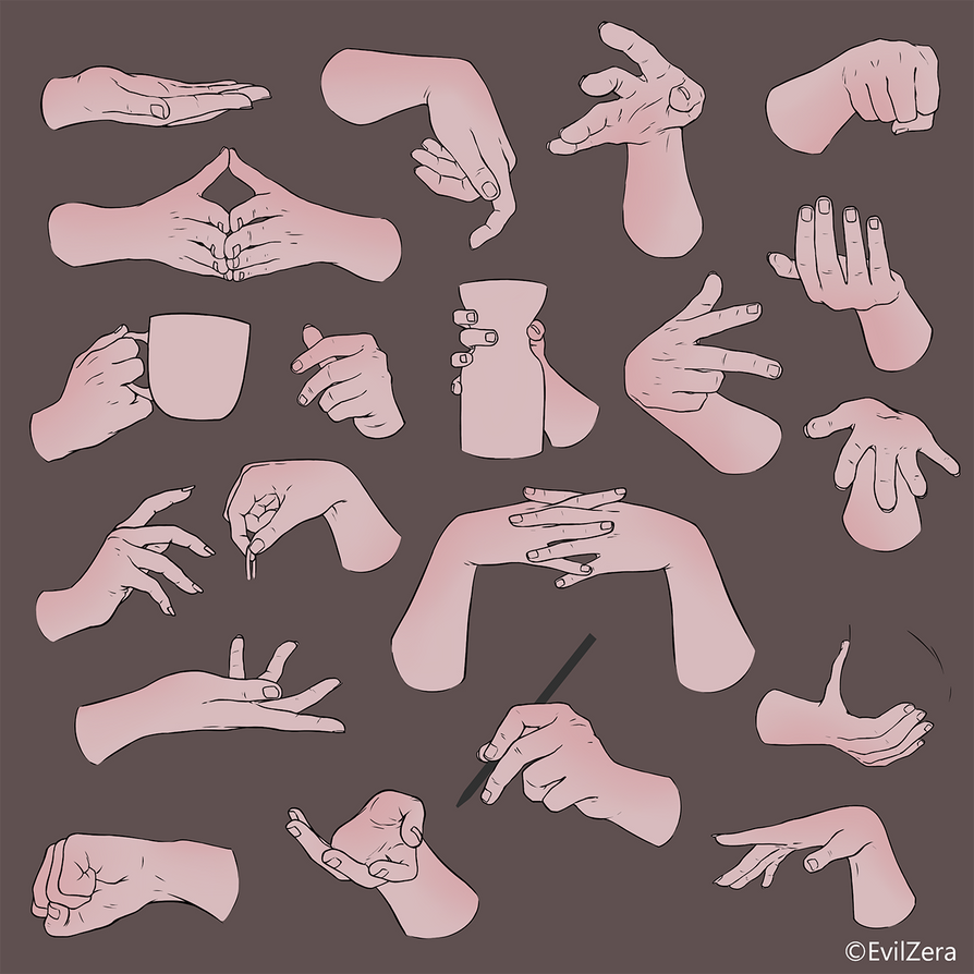 Hands References By Evilzera On Deviantart
