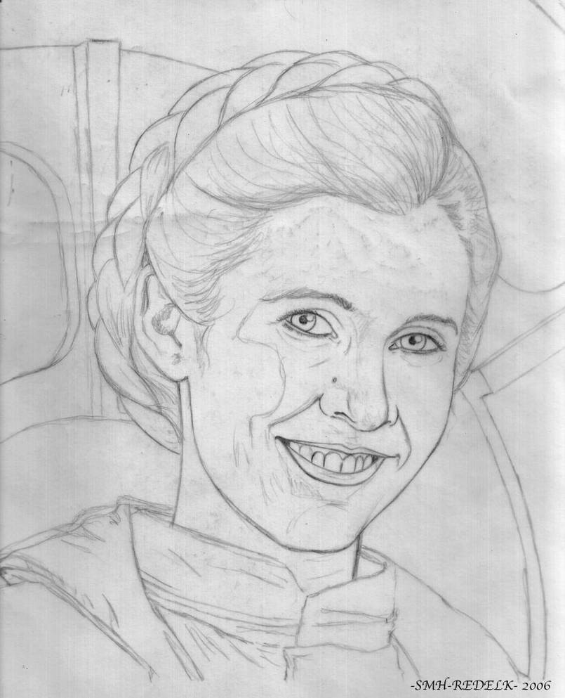Princess Leia line art by SMH-REDELK on DeviantArt