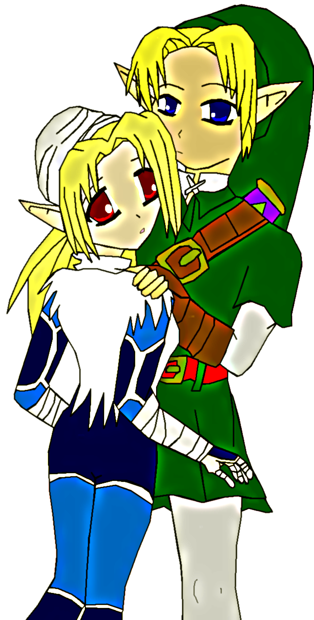 Link X Sheik by lady-warrior on DeviantArt