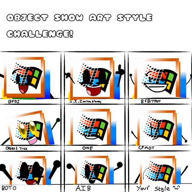 My Object Show Style By 2000windowshakejoj On Deviantart