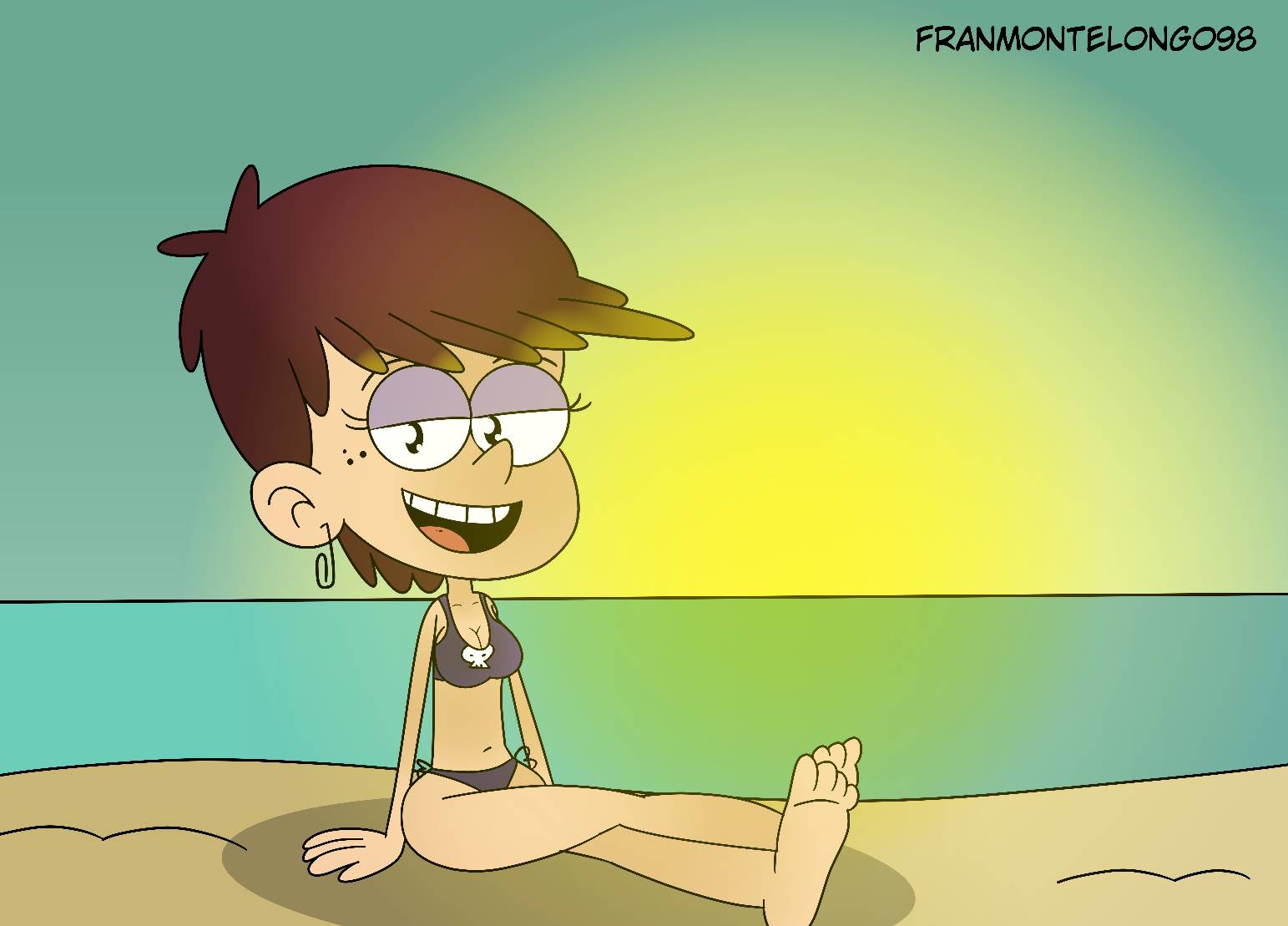 Luna Loud At The Beach By Franmontelongo98 On Deviantart
