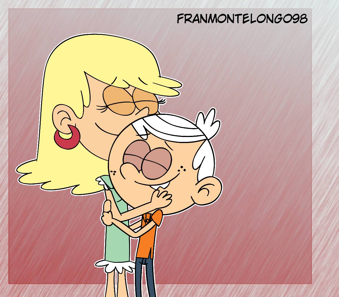 Lincoln And Leni Louds Hug By Franmontelongo98 On Deviantart