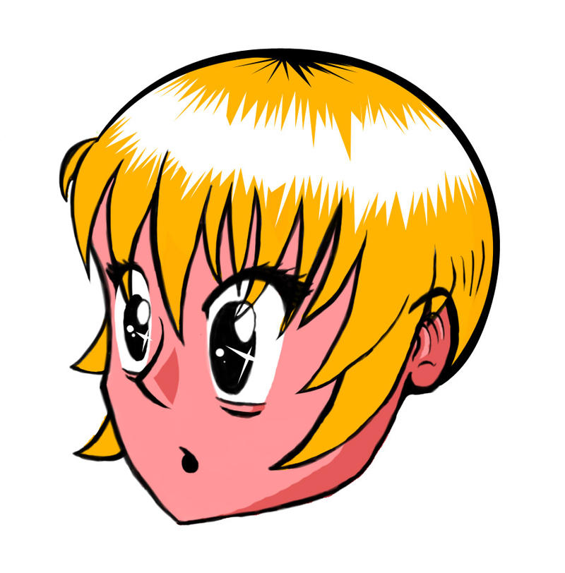 Manga Head By Moggo23 On Deviantart