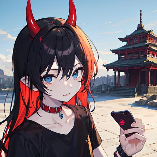 Female Half Oni By K Jackson Katss On Deviantart