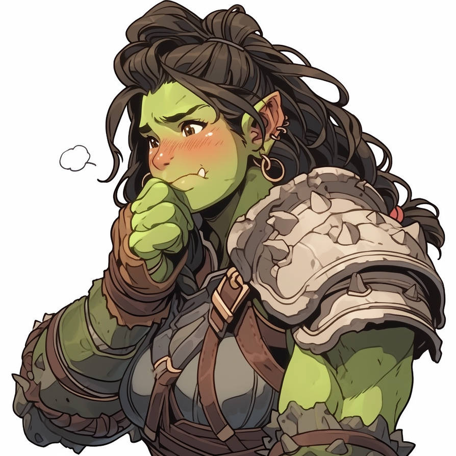 Shy Orc Girl By K Jackson Katss On Deviantart