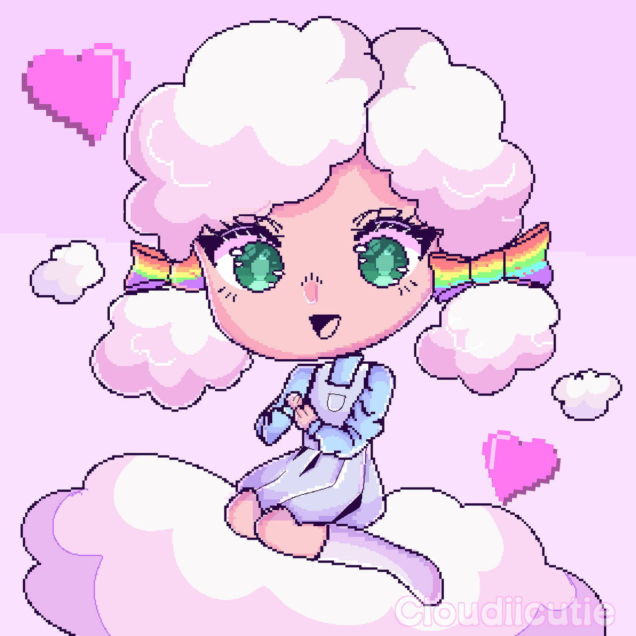 Pixel Art Cloudii By Kagamikat2000 On Deviantart