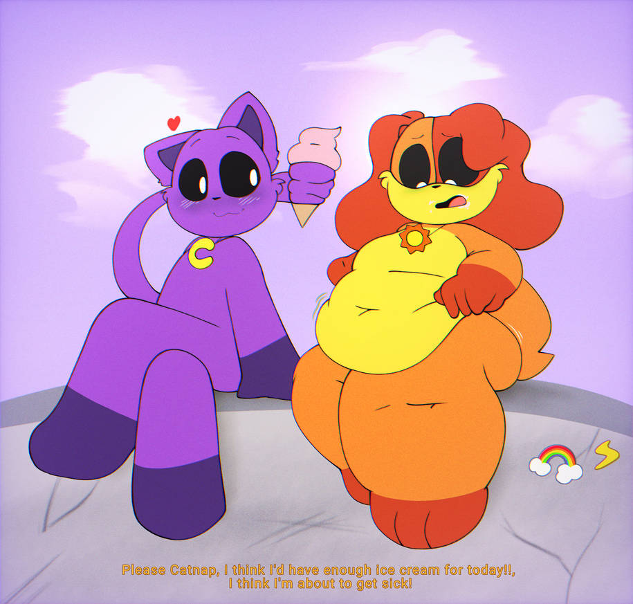 Dogday feeling full (Redraw) by FoxyFuzzy on DeviantArt Dogday feeling full (Redraw) by FoxyFuzzy on DeviantArt