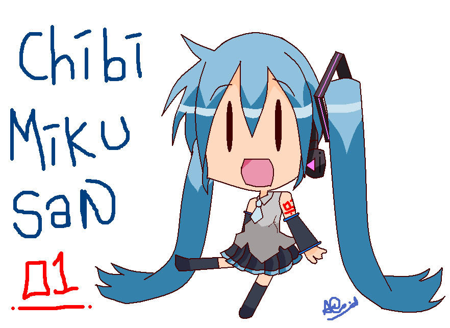 Chibi Miku San 01 By Mioais On Deviantart