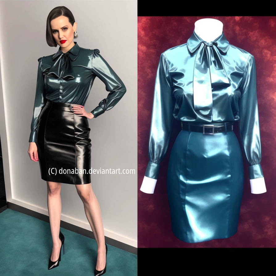 Satin Blouse Domina By Donaban On Deviantart