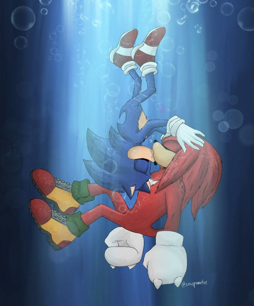 Sonic And Knuckles Underwater By Fedethedox2121 On Deviantart