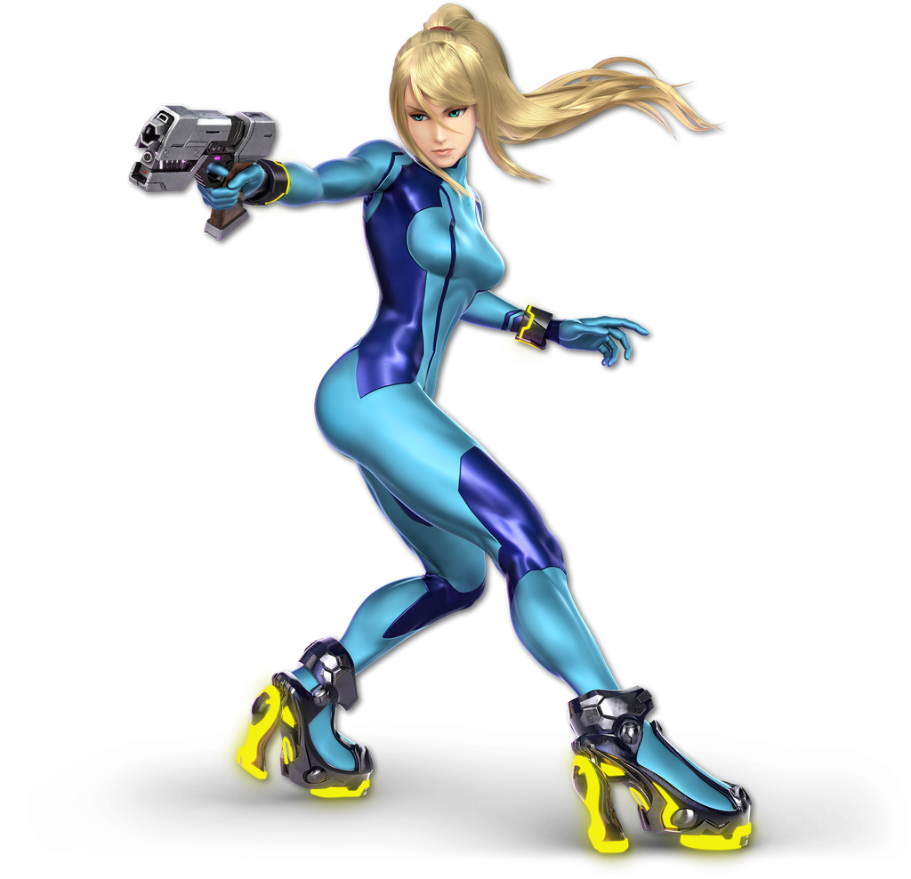 Super Smash Bros Ultimate Zero Suit Samus Render By Cynicsonic On Deviantart