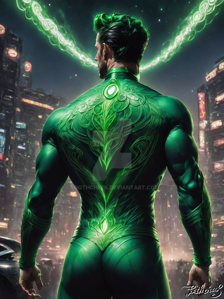Green Lantern Back View By Toothcheek On Deviantart