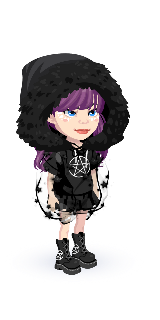 Highrise Cloak Girl By 80ns On Deviantart