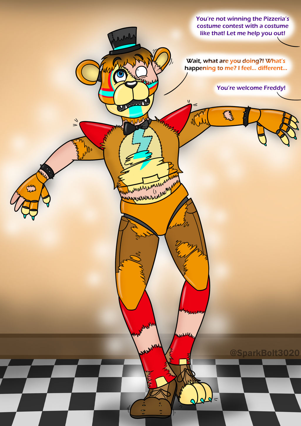 The Cosplay Winner Is Fnaf Glamrock Freddy Tf By Sparkbolt3020 On Deviantart