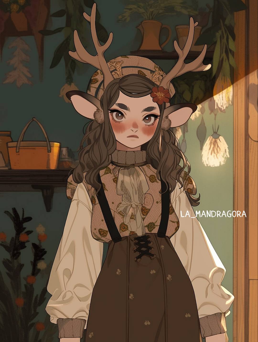 Deer Girl By Lamandragora On Deviantart