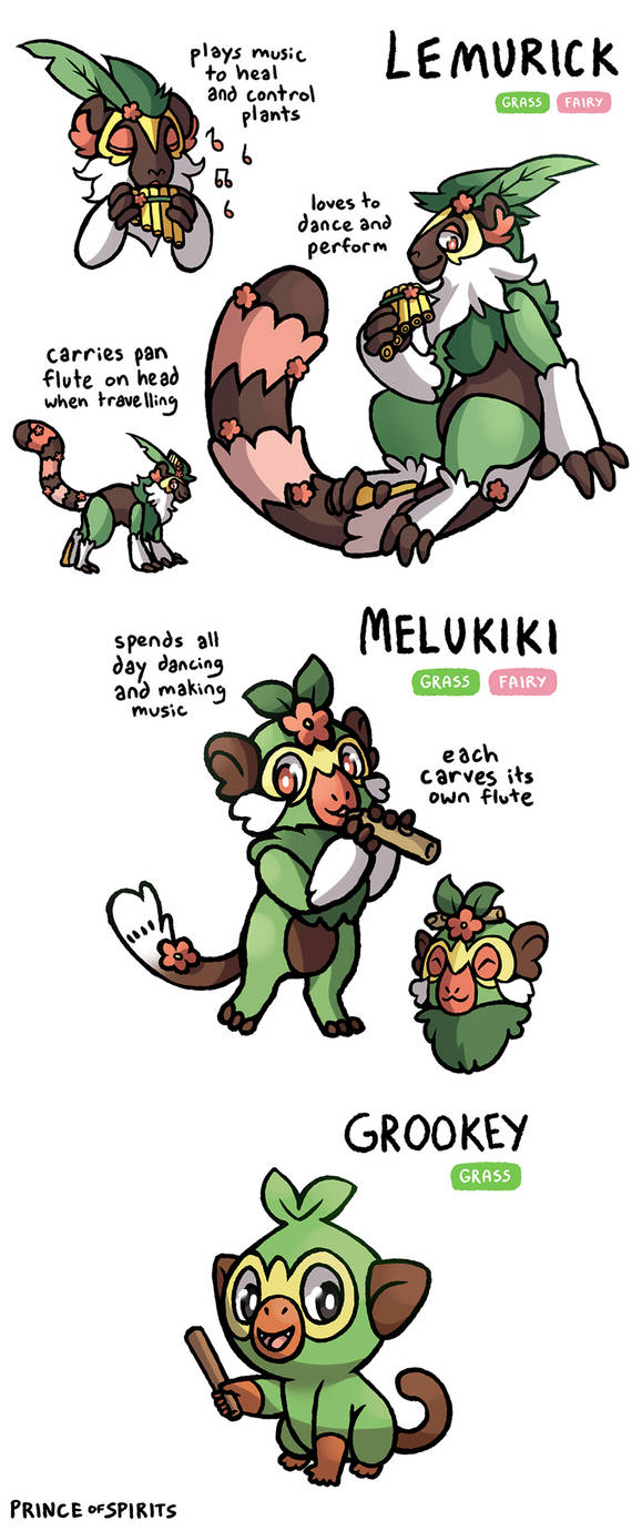 Grookey Evolution Ideas By Princeofspirits On Deviantart