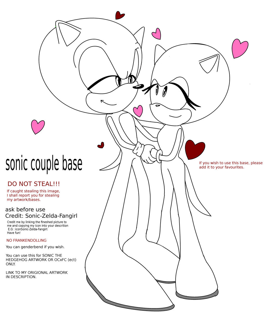 Sonic Couple Base Read Base Before Use By Sonic Zelda Fangirl On Deviantart