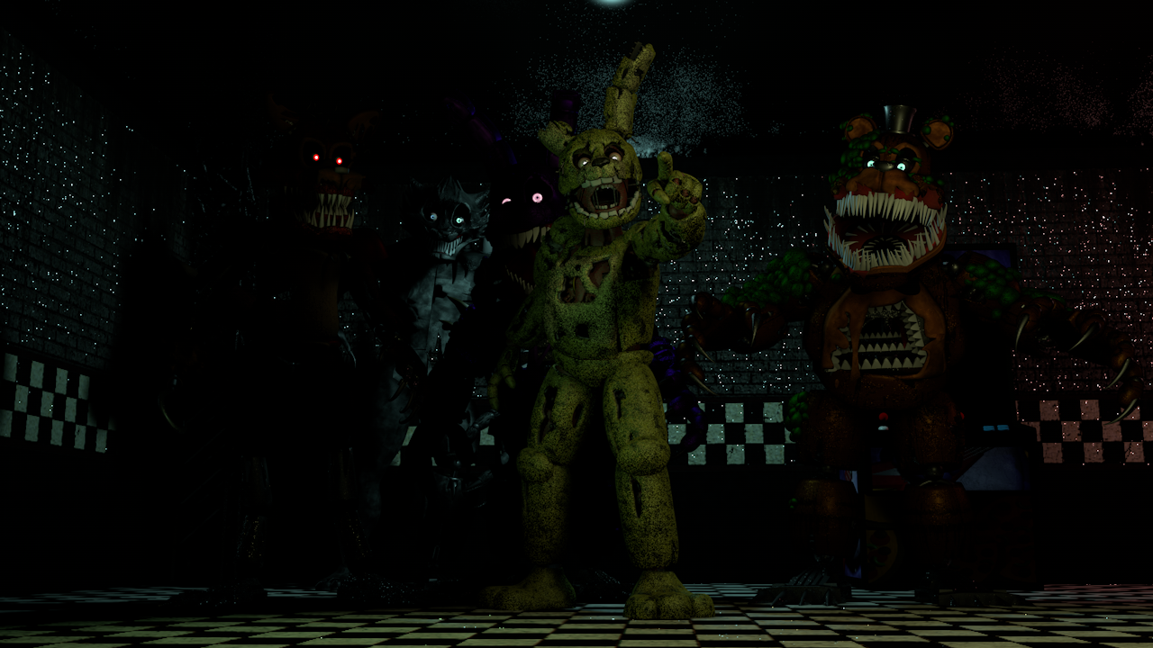 C4d Fnaf The Twisted Ones By Godzillatrap On Deviantart