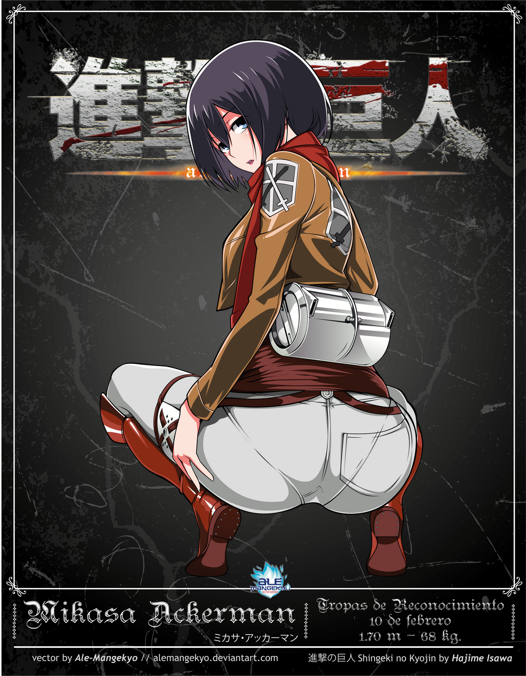 Mikasa Ackerman 02 By Ale Mangekyo On Deviantart
