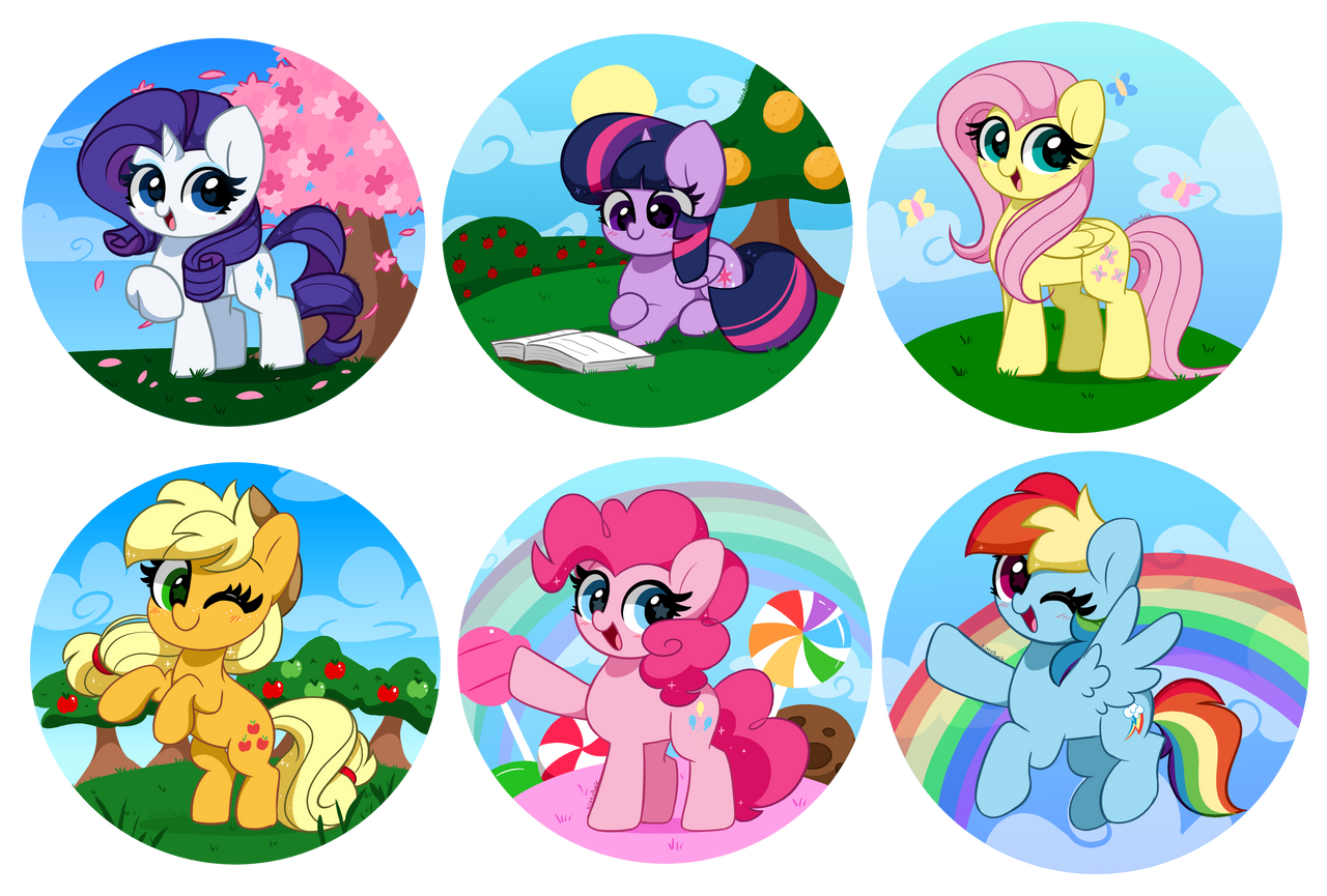 Mane Chibis by ItsKittyRosie on DeviantArt Mane Chibis by ItsKittyRosie on DeviantArt