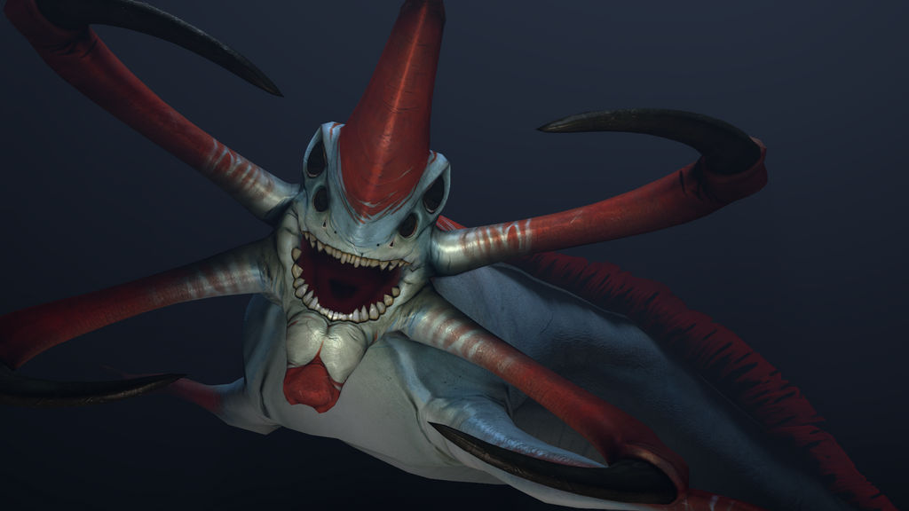 The Reaper Leviathan Sure Is Scary Subnautica