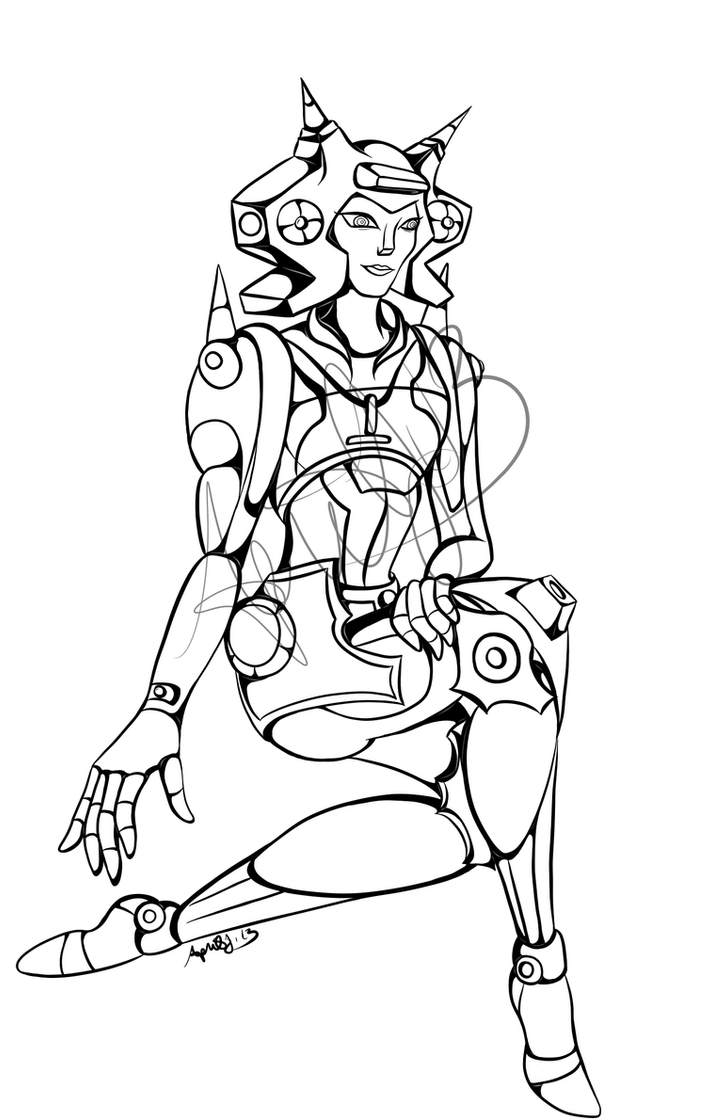Elita One Line Art By Invokeartsense On Deviantart