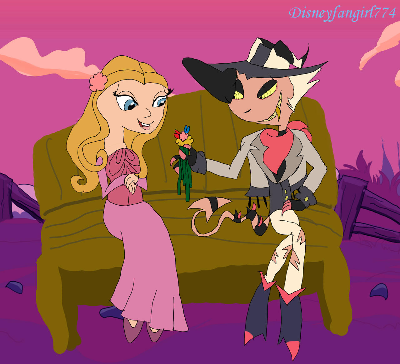 Cg Striker Handing Alyssa Flowers By Disneyfangirl1997 On Deviantart