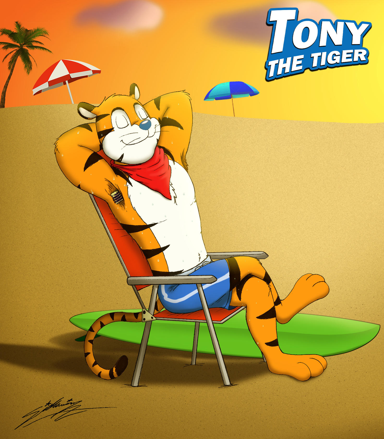 Tony Tiger Chilling By Sagadreams On Deviantart