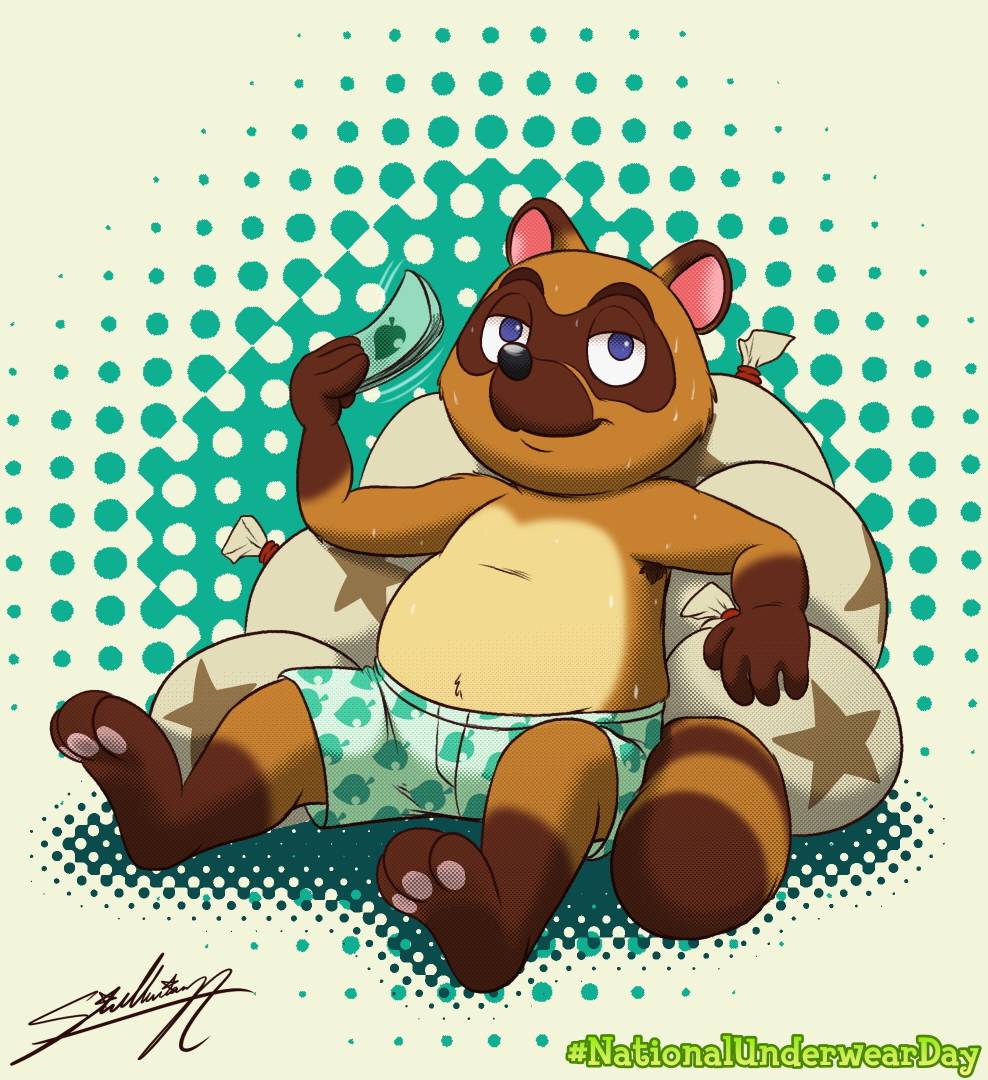 Tom Nook In His Boxers Underwear Day By Sagadreams On Deviantart