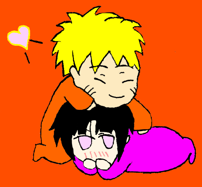 NaruHina Chibi Glomp by earthstar001 on DeviantArt