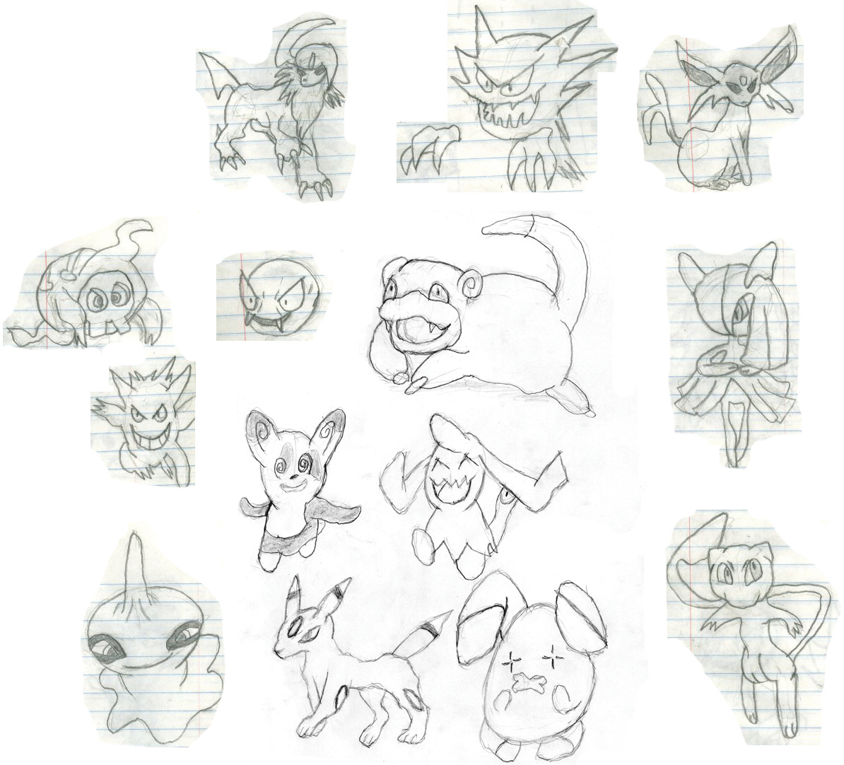 Pokemon Sketches by MenacingSpoon on DeviantArt