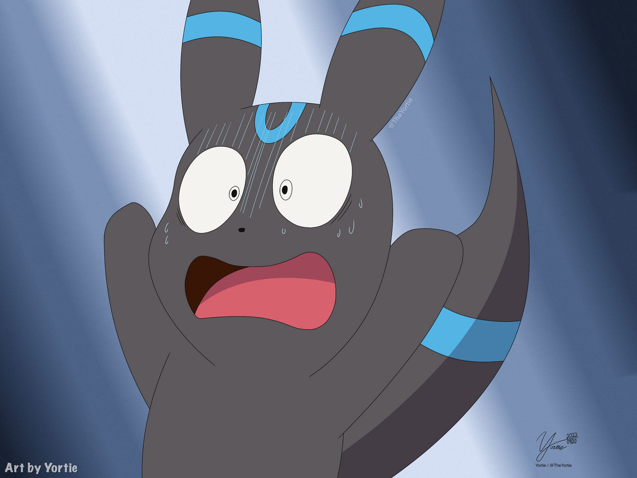Scared Shiny Umbreon By Yortie On Deviantart