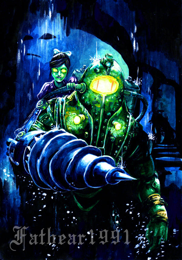 Bioshock Big Daddy By G Tale On Deviantart