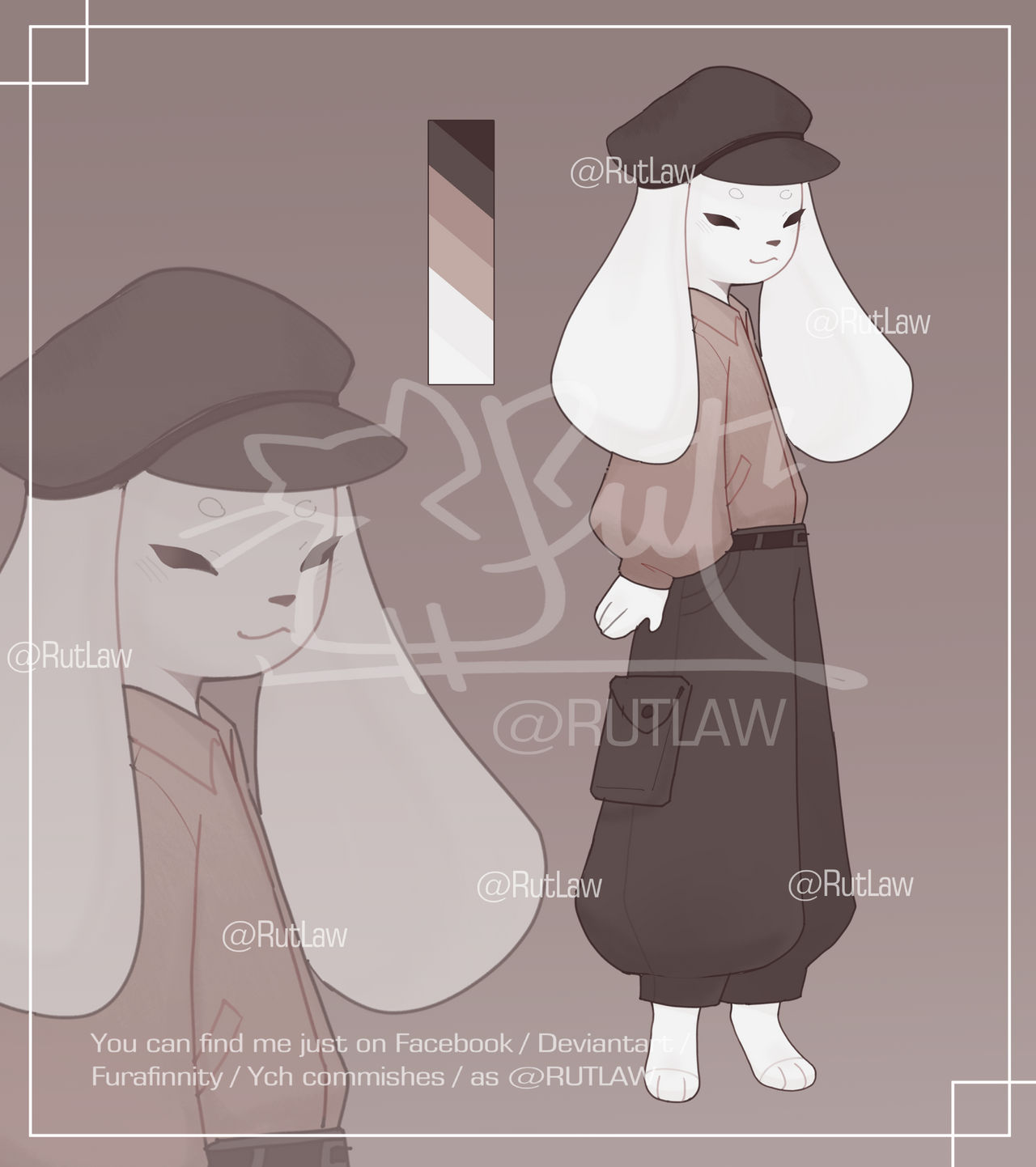 Bunny Anthro Adopt Closed By Rutlaw On Deviantart
