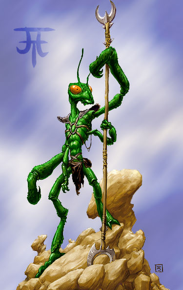 Thri-Kreen by WingedSaskquatch on DeviantArt