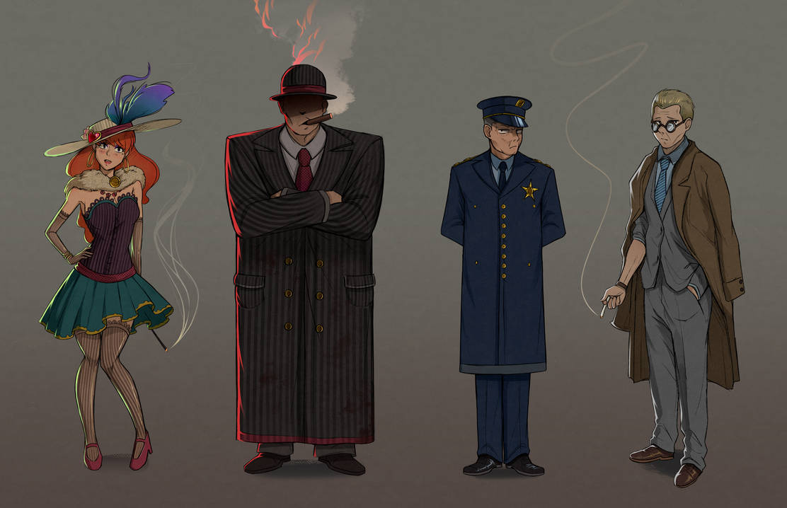 Gangster Character Designs Set 2 By Rappenem On Deviantart