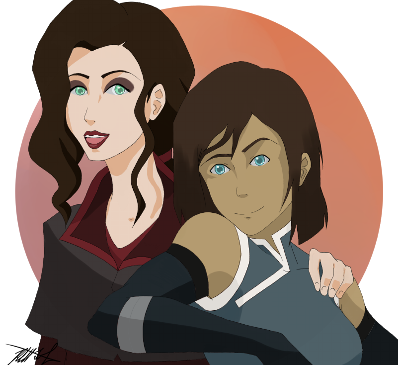 Korra And Asami By An1n1ka On Deviantart