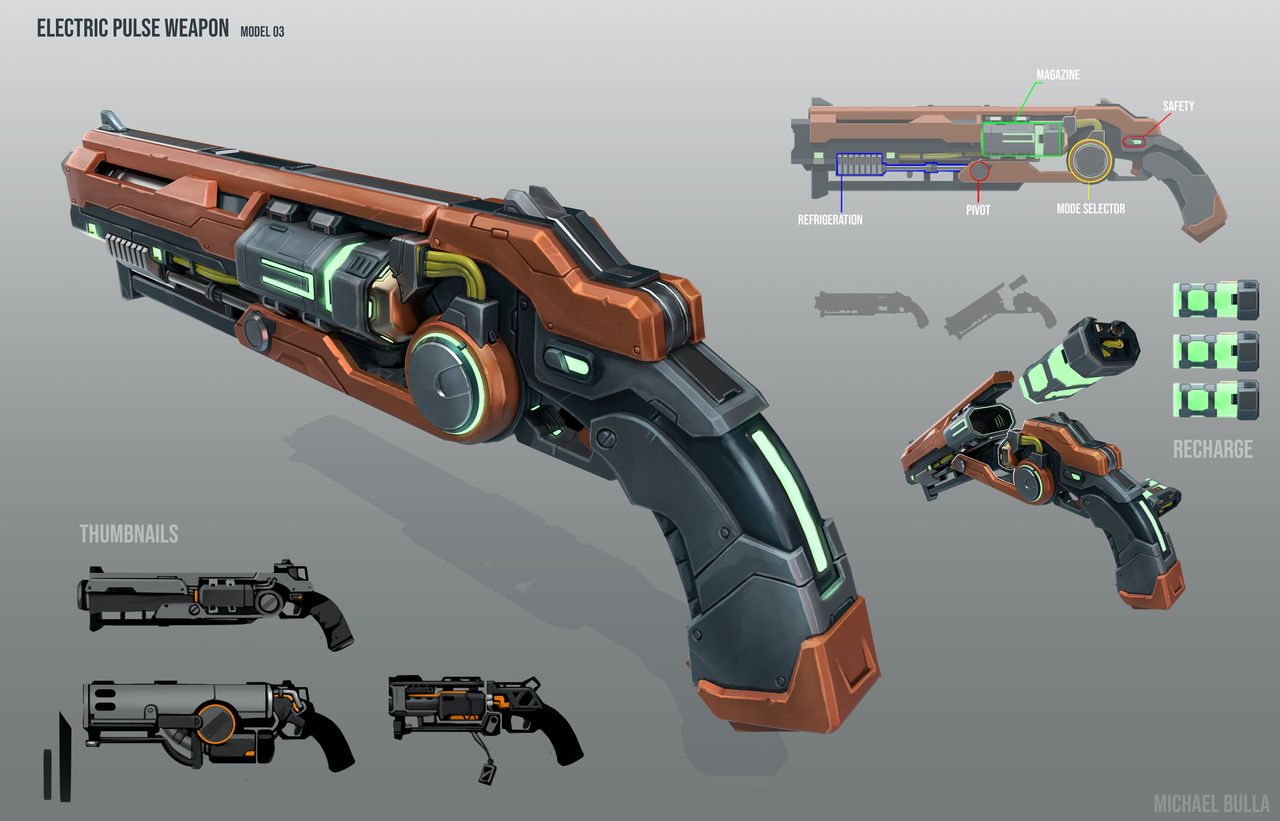 Weapon Concept Art Study by MikeBull02 on DeviantArt Weapon Concept Art Study by MikeBull02 on DeviantArt